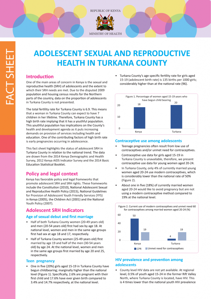 Adolescent Sexual and Reproductive Health in Turkana County - African Institute for Development ...